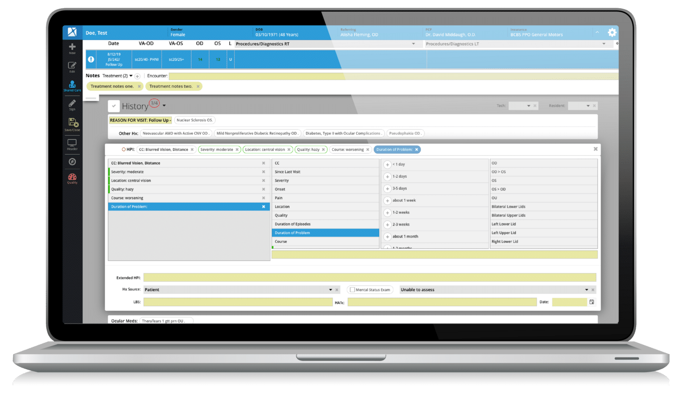 EMR Software for Ophthalmology Practice | Ophthalmology EMR | Nextech